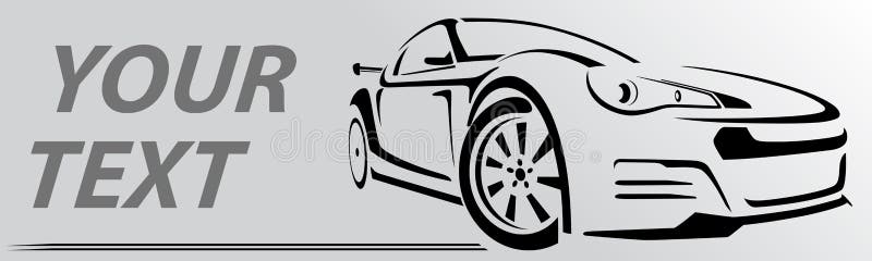 Car Abstract Lines Vector. Vector Illustration Stock Vector ...