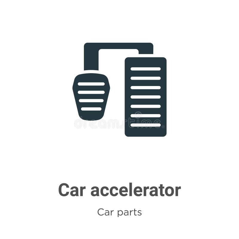 Car Accelerator Icon In Trendy Design Style. Car Accelerator Icon ...