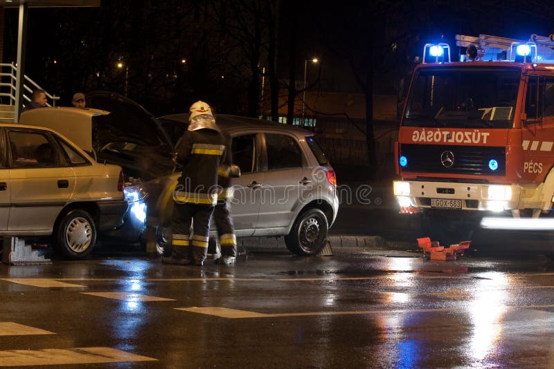 Serious car crash editorial photography. Image of burst - 23517472