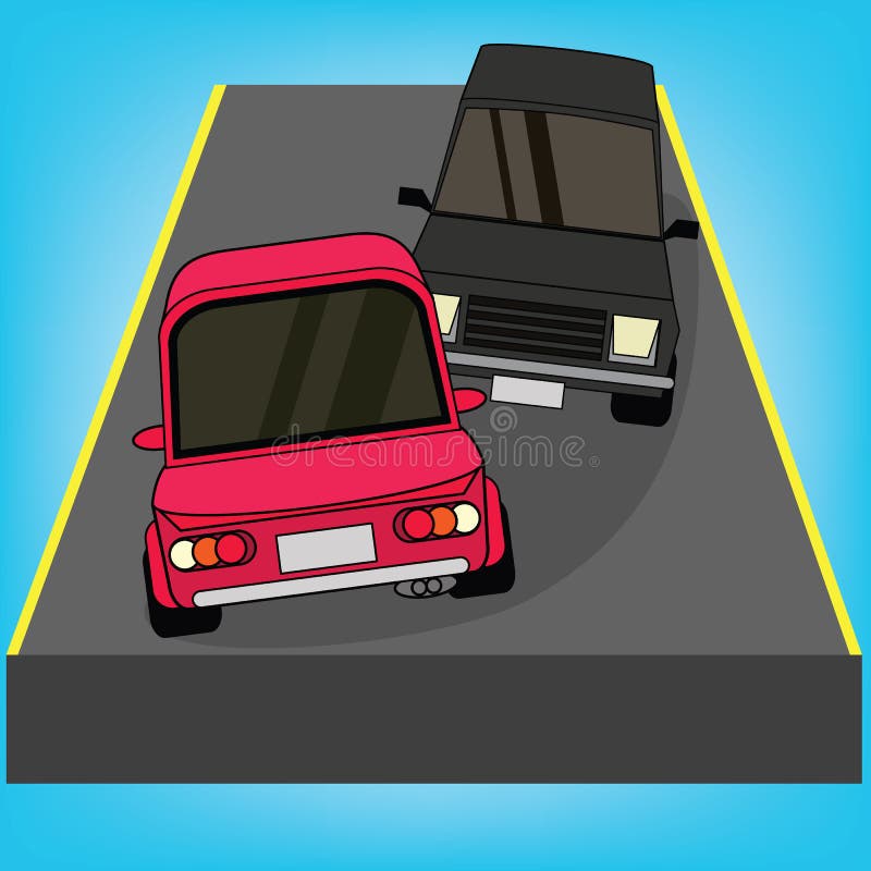 Two Cars Bumping Road Stock Illustrations – 6 Two Cars Bumping Road ...