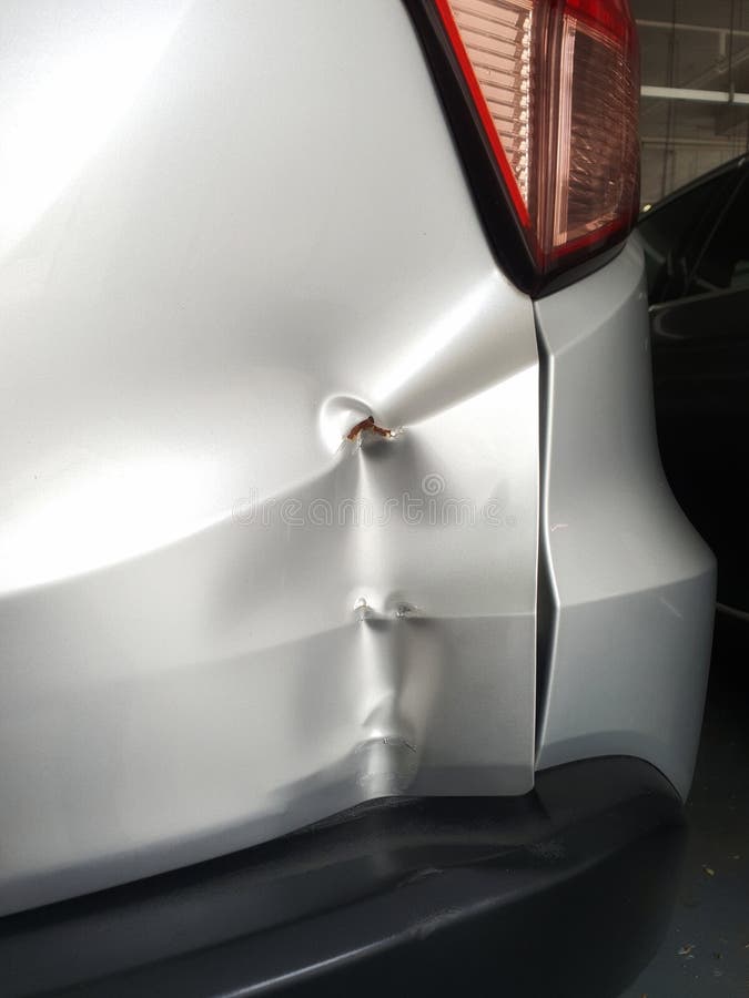 Car accident damage stock image. Image of bumper, automobile - 345475537