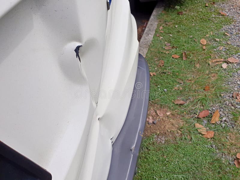 Car accident damage stock image. Image of dented, auto - 302439569