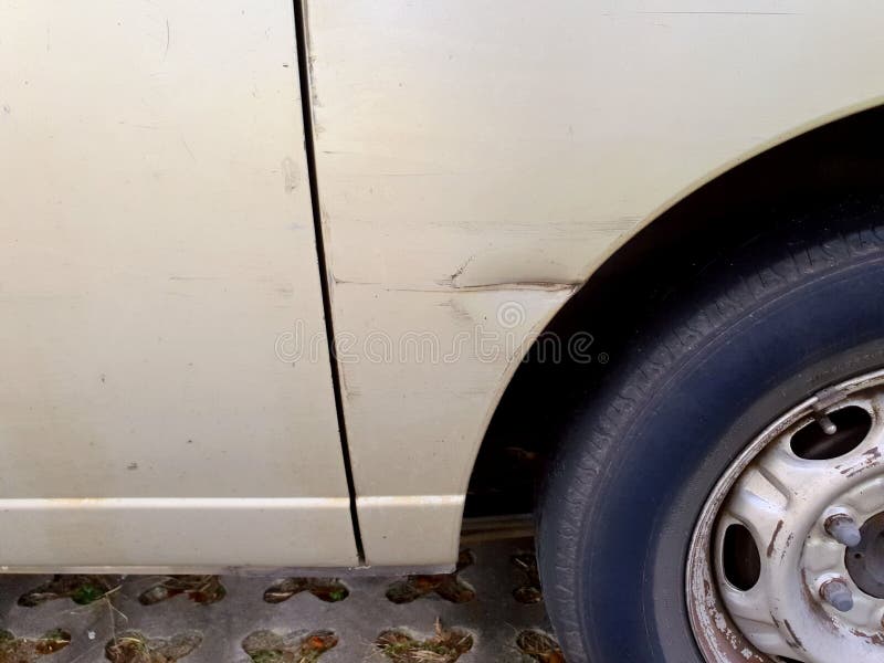 Car accident damage stock photo. Image of smash, creased - 306651592