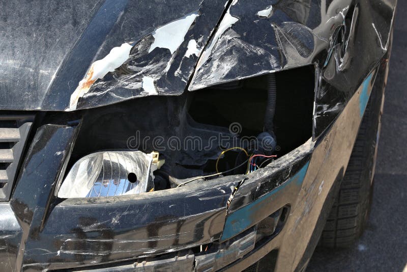 Car accident damage stock photo. Image of bumped, result - 130860528