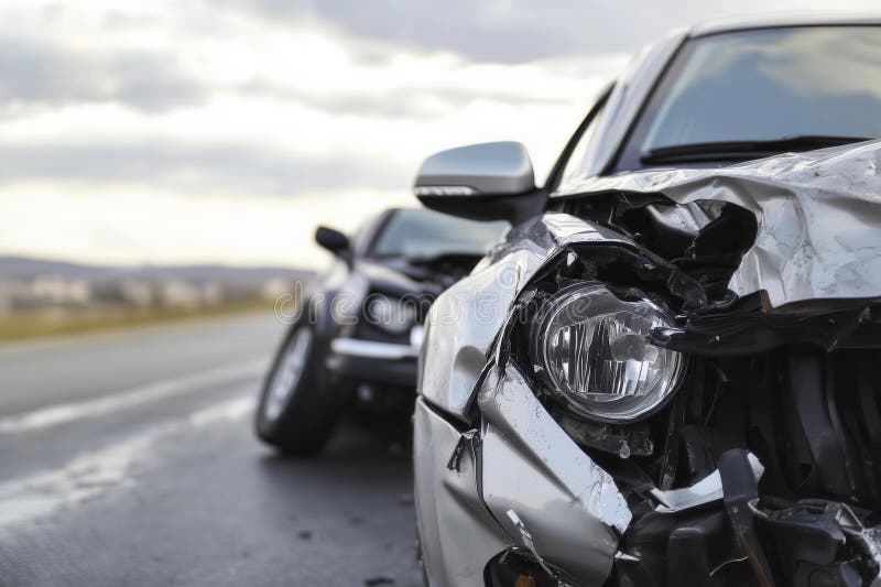 Car accident. Damaged car stock image. Image of bumper - 369332515