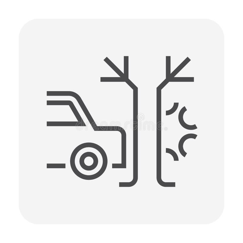 Car accident icon stock vector. Illustration of emergency - 160875330