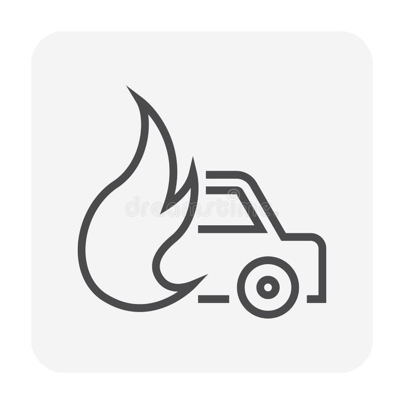 Car accident icon stock vector. Illustration of damage - 153524935