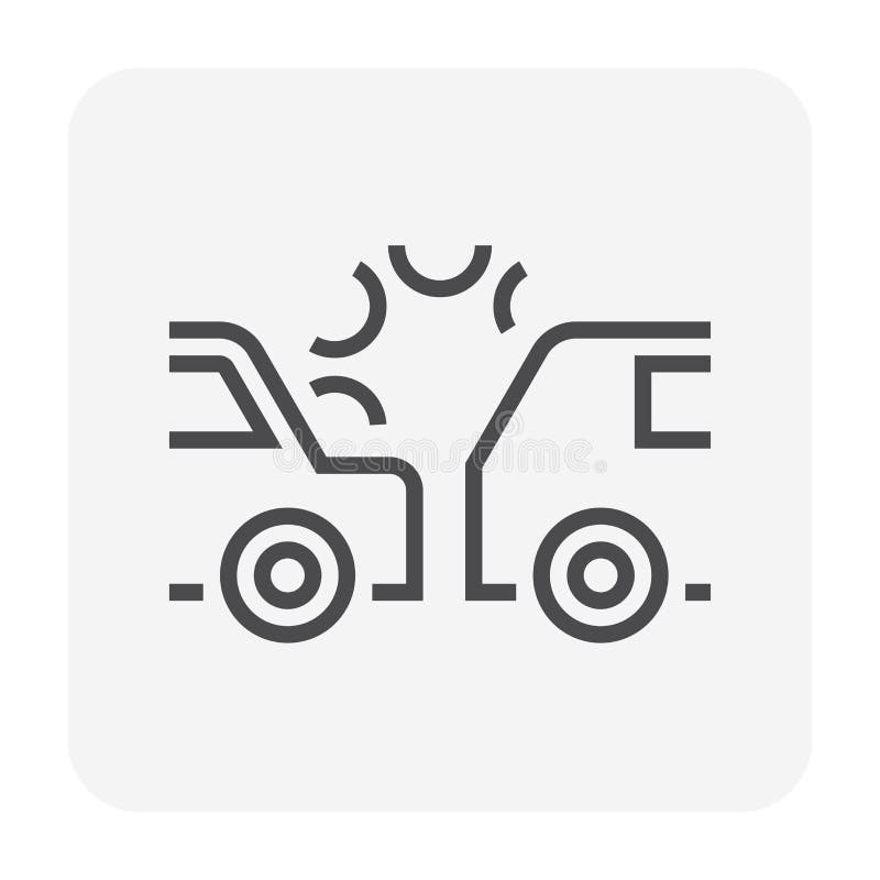Car accident icon stock vector. Illustration of life - 154148651