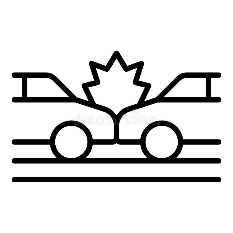 Car Accident Icon, Outline Style Stock Vector - Illustration of house ...