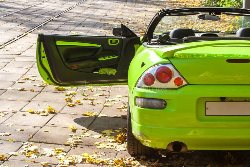 Car Against the Autumn Trees Stock Image - Image of auto, driver: 34367291