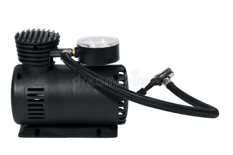 Car air compressor stock image. Image of gauge, auto - 15592097