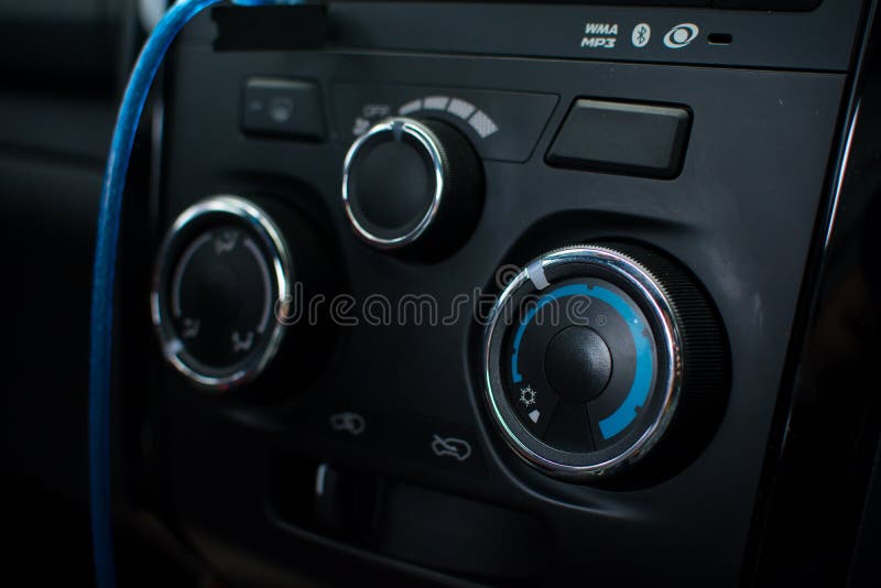 Car Air Conditioner Buttons. Stock Image - Image of speaker, automobile ...