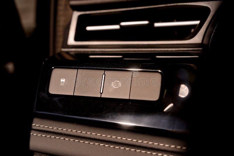 Car Air Conditioner Close-up. Air Conditioner Flow Inside the Car Stock ...