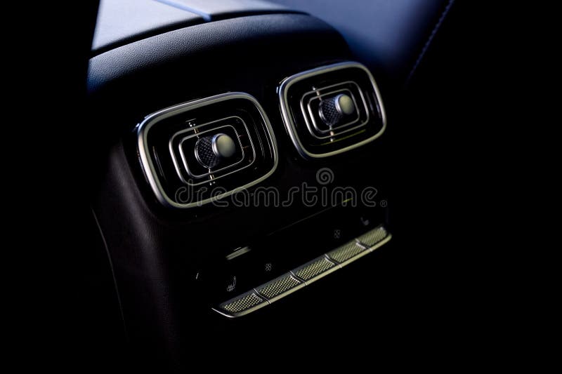 Car Air Conditioner Close-up. Air Conditioner Flow Inside the Car Stock ...