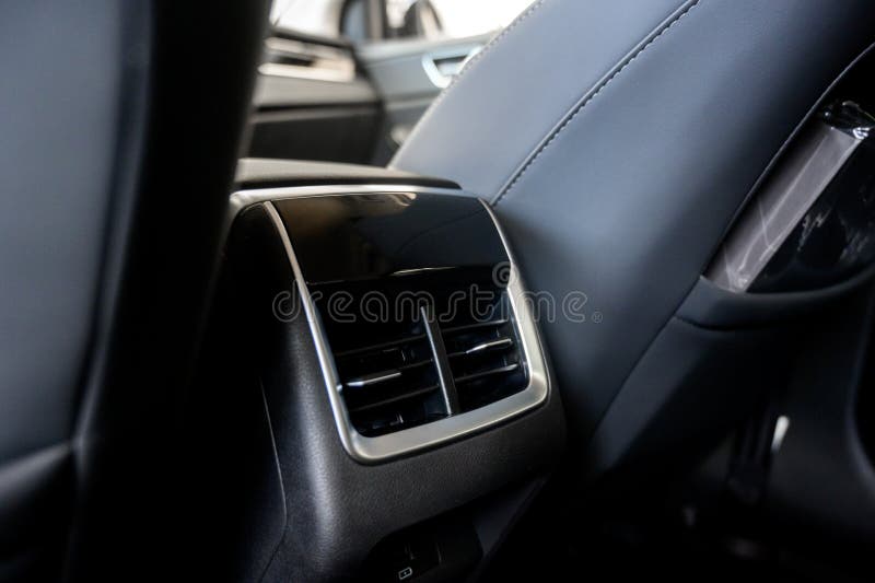Car Air Conditioner Close-up. Air Conditioner Flow Inside the Car Stock ...