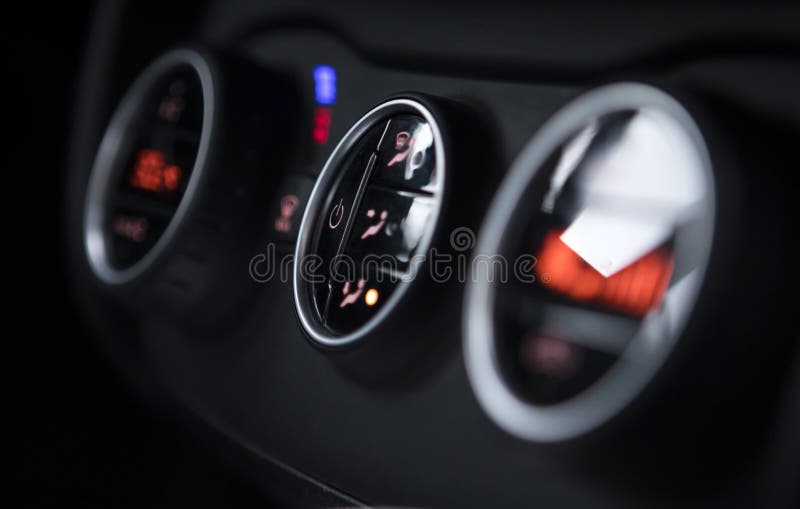 Car Air Conditioner System Buttons Stock Photo - Image of buttons ...