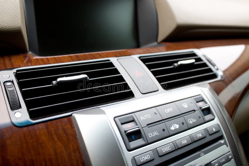 Car Air Conditioning Closeup Stock Image - Image of conditioner ...