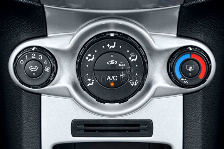 Car Air Conditioning Controls Stock Image - Image of knob, heater: 21461363