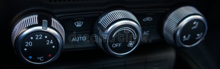 Car Air Conditioning Controls Stock Image - Image of vent, dials: 21994001