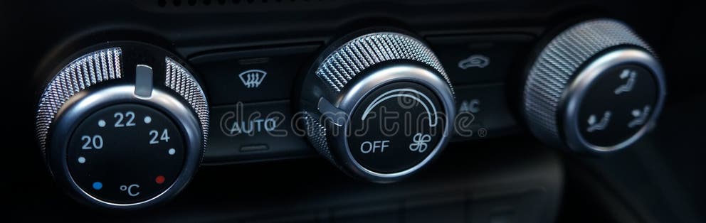 Car Air Conditioning Controls Stock Image - Image of vent, dials: 21994001