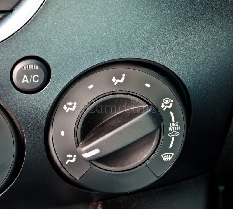 Car Air Conditioning Switch Stock Image - Image of dashboard, equipment ...
