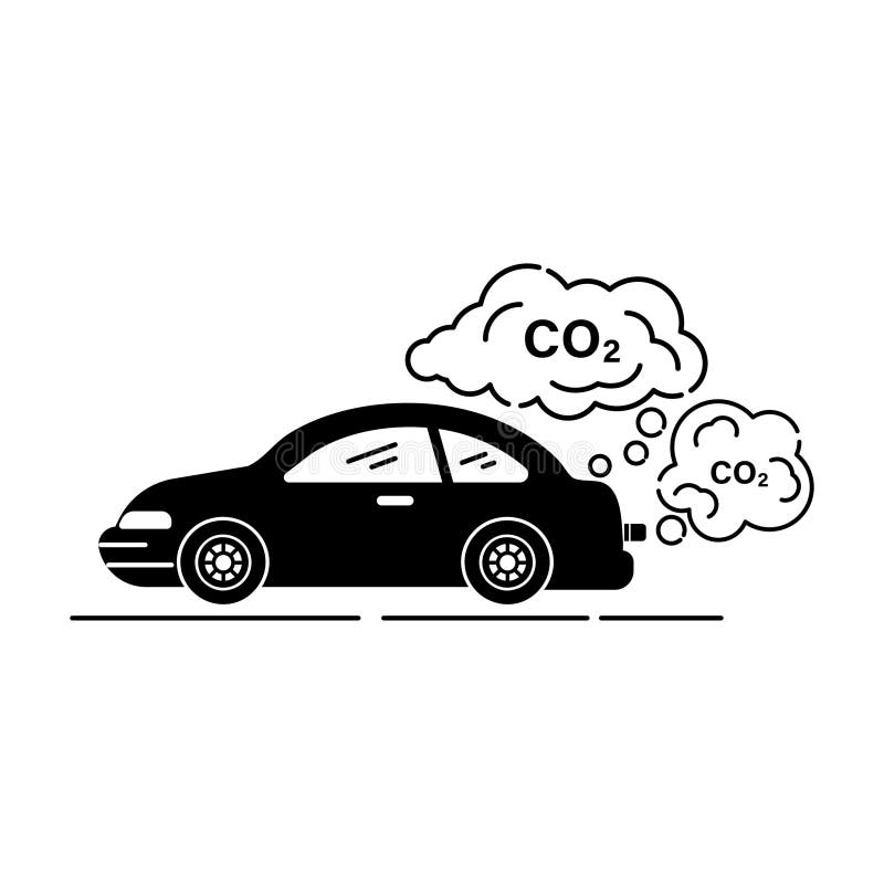 Air Pollution by Vehicle Exhaust Fumes, Carbon Emissions, Sinking into ...