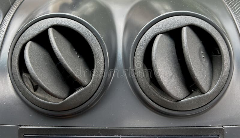 Car Air Vents on Dashboard Panel Stock Image - Image of ventilation ...