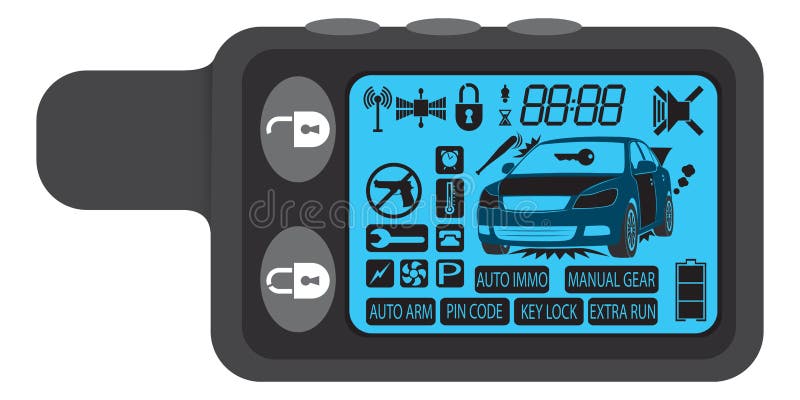Car alarm stock vector. Illustration of color, alarm - 21782932