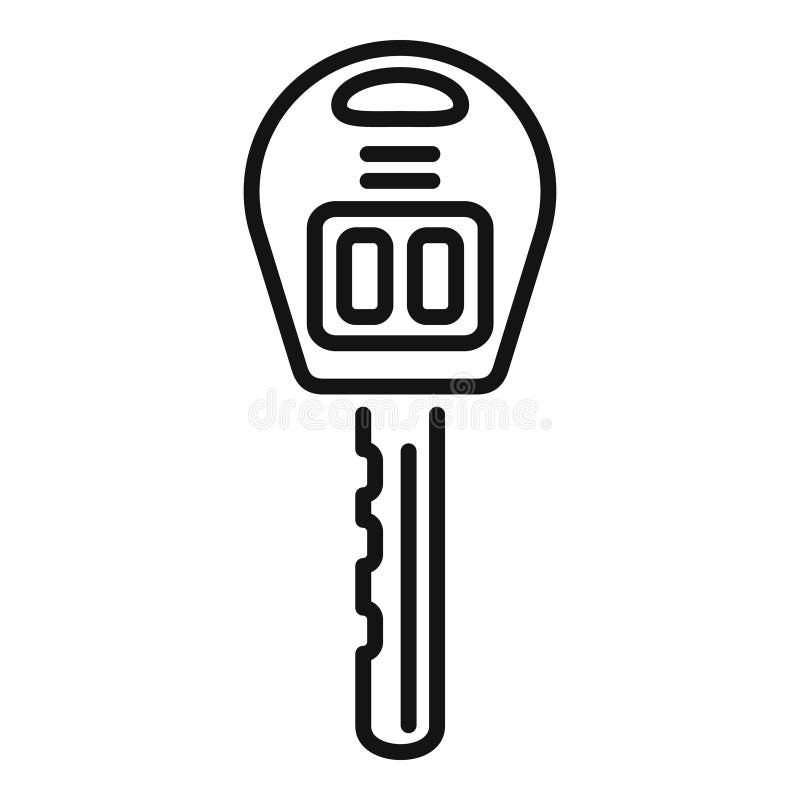 Car Alarm System Icon Outline Vector. Control Access Stock Illustration ...