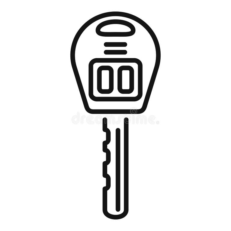 Car Alarm System Icon Outline Vector. Control Access Stock Illustration ...