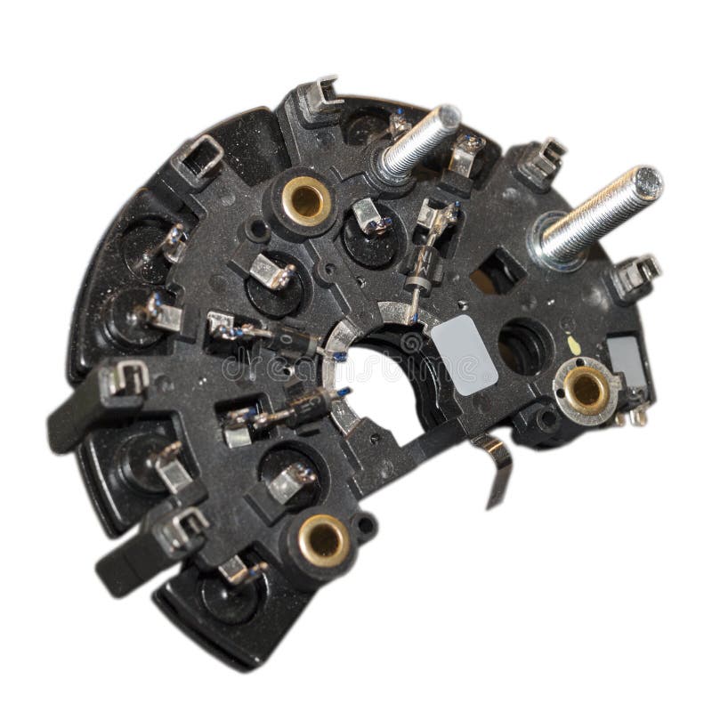 Car Alternator Repair at a Special Stand Stock Photo - Image of close ...