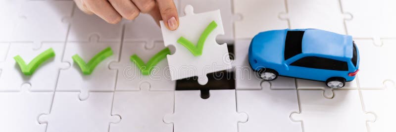 Car Appraisal and Testing List Stock Image - Image of puzzle, list ...