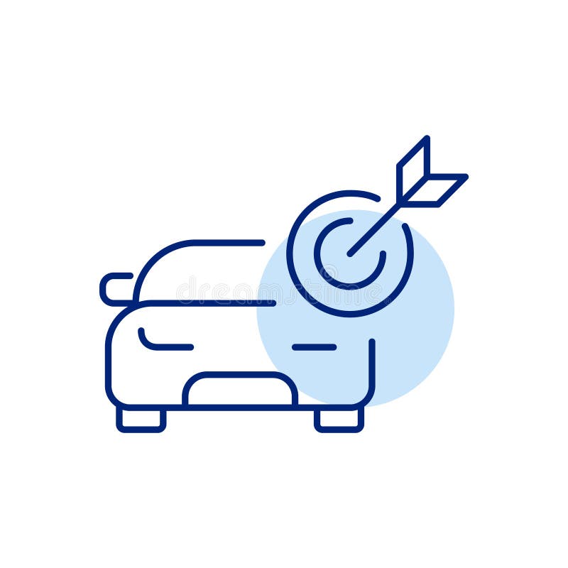 Car and Arrow Hitting Target. Finding Right Vehicle, Hitting Optimal ...