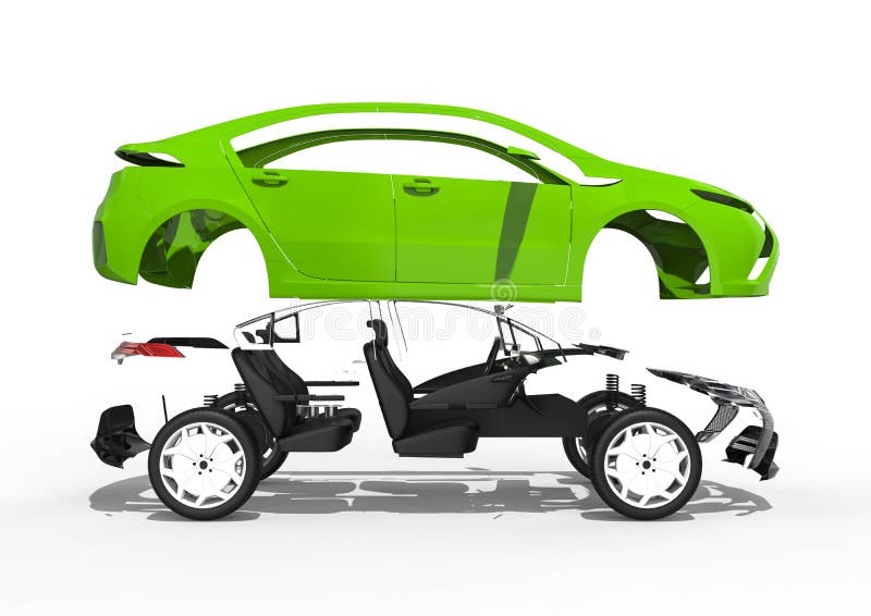 Car assembly stock illustration. Illustration of invention - 92975440