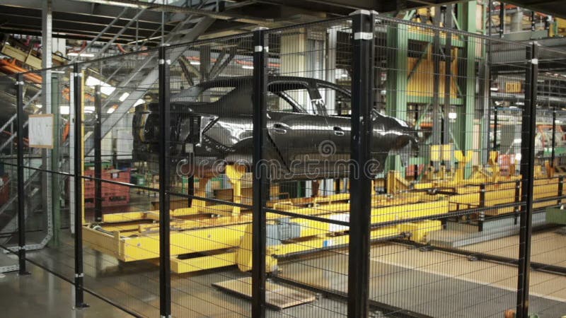 Car assembly at factory stock video. Video of manufacture - 76182689
