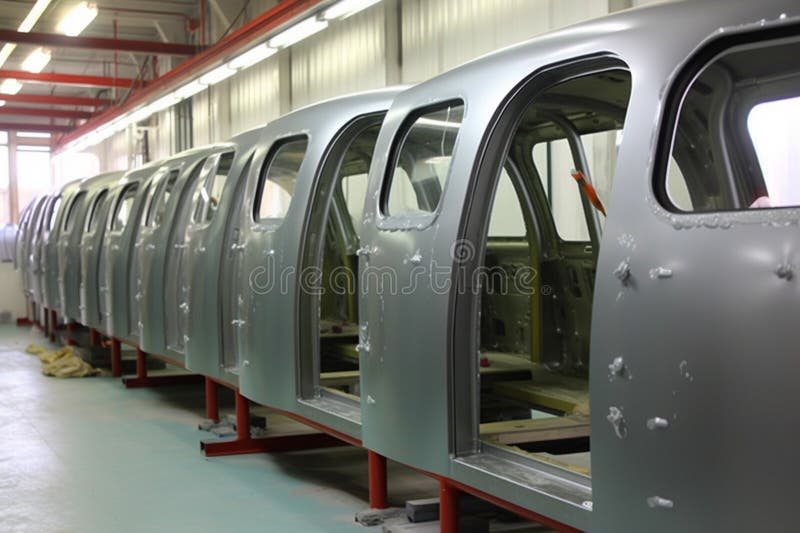 Car Assembly Line at an Innovative Factory Generative AI Stock ...