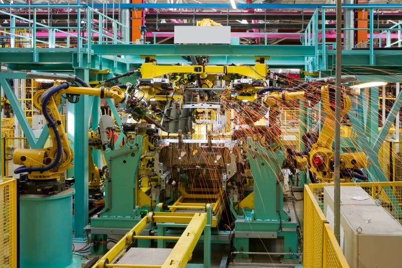 Car assembly line stock photo. Image of conveyor, engineering - 46458048