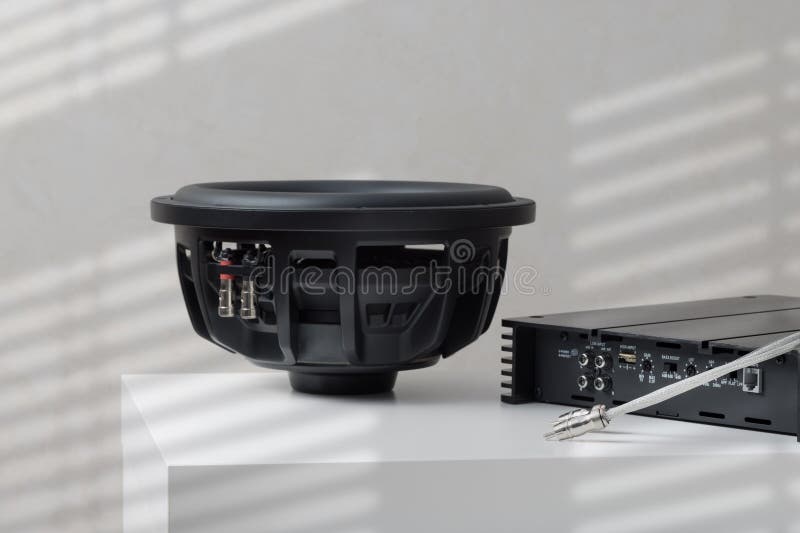 Car Audio, Car Speakers, Subwoofer and Accessories Stock Image - Image ...
