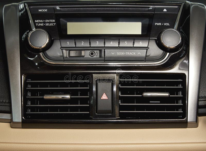 Car audio stock photo. Image of black, player, dashboard - 73837772
