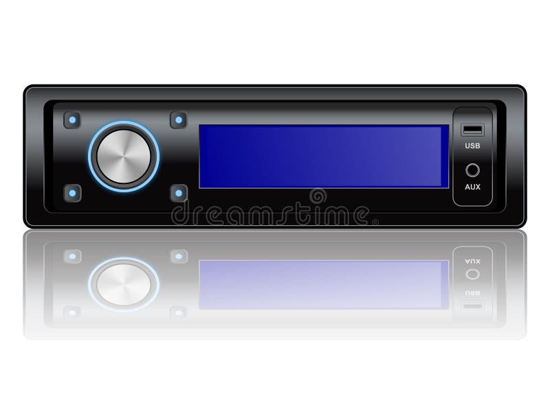 Car audio system icon stock vector. Illustration of equipment - 25739008