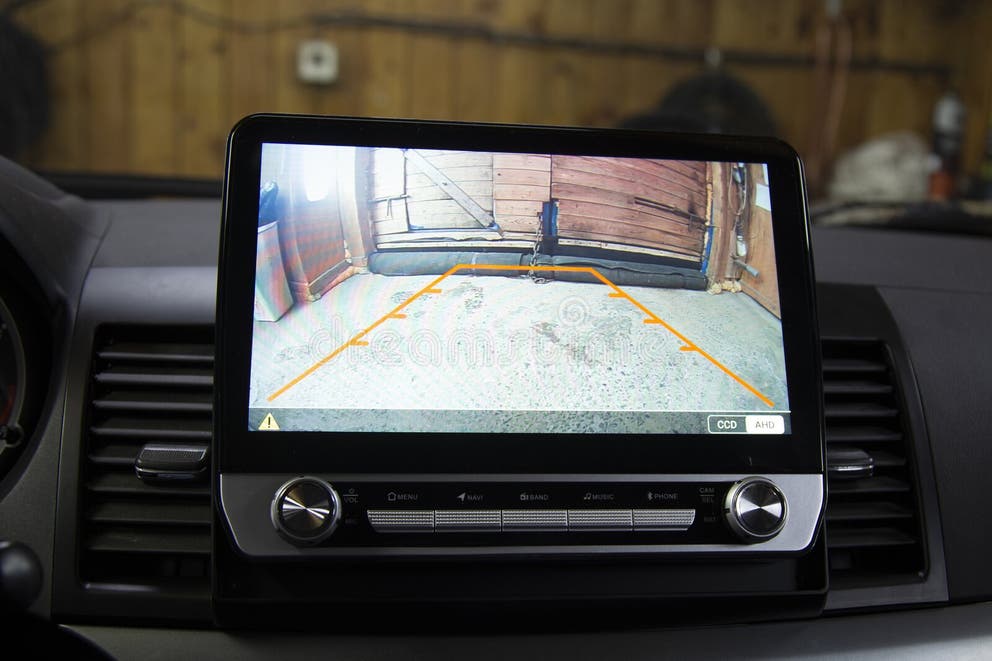 Car Audio System. Installing the Audio System on the Car Stock Image ...