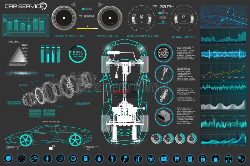 Car Auto Service, Modern Design, Diagnostic Auto Stock Vector ...