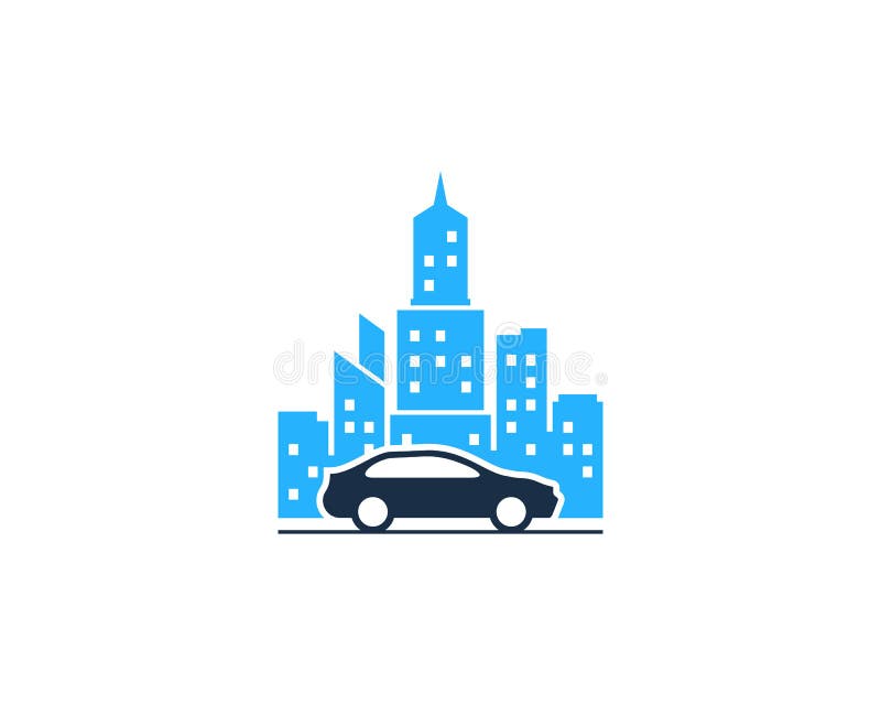 Car Auto Town Icon Logo Design Element Stock Vector - Illustration of ...