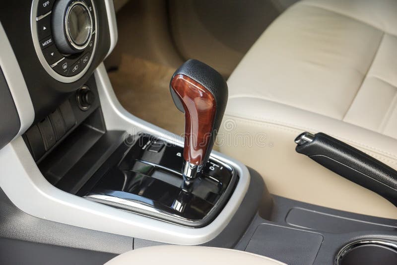 Car automatic gear stock image. Image of leather, power - 111981217