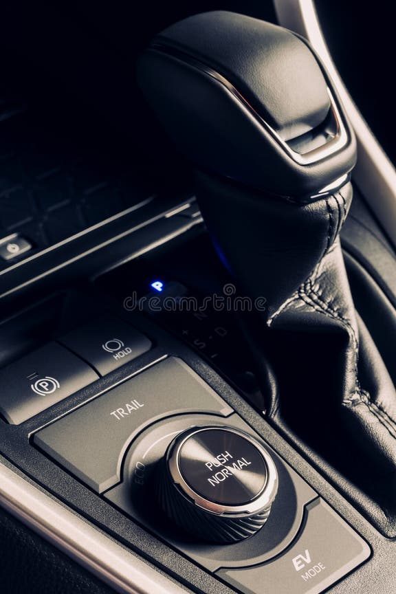 Car Automatic Gear Shift Lever, Close Up Stock Photo - Image of luxury ...