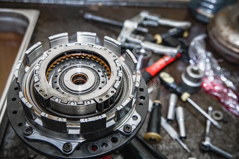 Car Automatic Transmission Parts and Repair Tool Stock Image - Image of ...