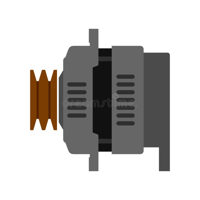 Car automotive alternator stock vector. Illustration of dynamo - 143926022