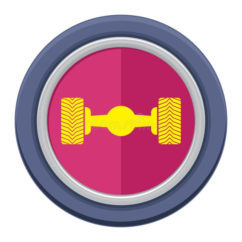 Car Axle. Vector Illustration Decorative Design Stock Vector ...