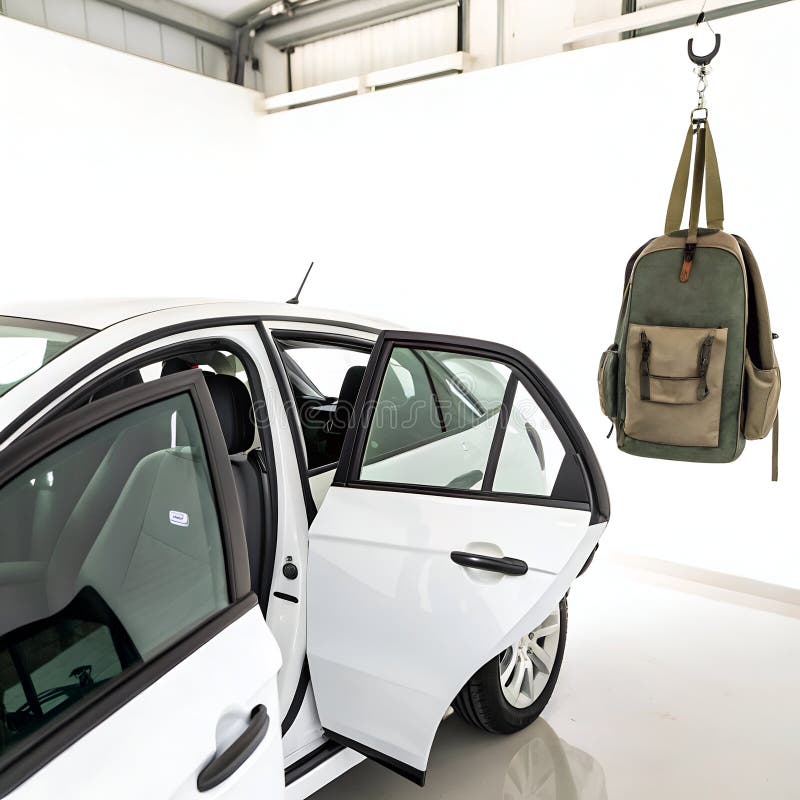 "Car and Backpack stock illustration. Illustration of journey - 357375463