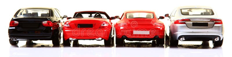 Car backs stock photo. Image of lights, reflection, models - 17904634